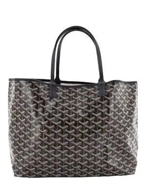 Goyard Saint Louis Tote Coated Canvas Pm Black