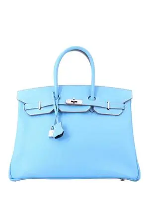 HERMES Candy Birkin Bag Epsom 35 - Candy - Bleu Celeste/mykonos