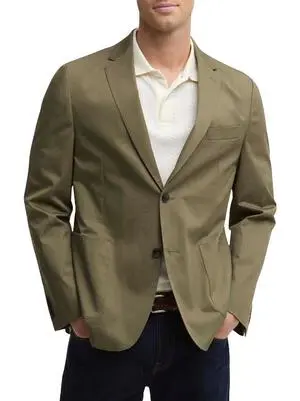Barbour Tailored Fit Stretch Cotton Blazer - Olive