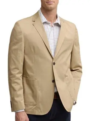 Barbour Tailored Fit Stretch Cotton Blazer - Sand