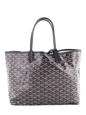 Goyard Saint Louis Tote Coated Canvas Pm - Black