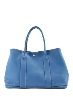 HERMES Garden Party 36 Tote Leather - Bleu Jean