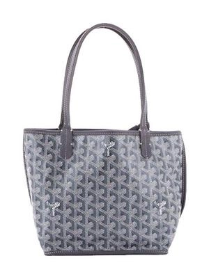Goyard Anjou Reversible Tote Coated Canvas Mini Grey