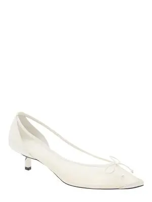 Jacquemus Les Escarpins Tourni Pointed Toe Pump - White