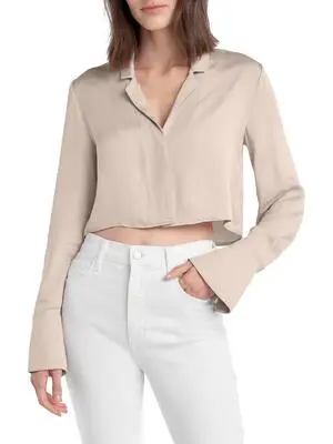 FAVORITE DAUGHTER The Cropped Lily Print Top