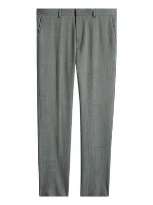 BOSS Slim Fit Virgin Wool Dress Pants - Open Green