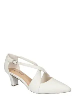 EASY WORKS BY EASY STREET Elegance Pointed Toe Pump White