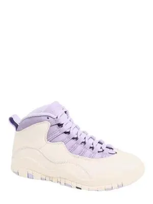 JORDAN Air Retro Basketball Sneakers - Chalk/hydrangeas/wild Grape