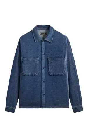 Kith Railroad Stripe Overshirt - Blue