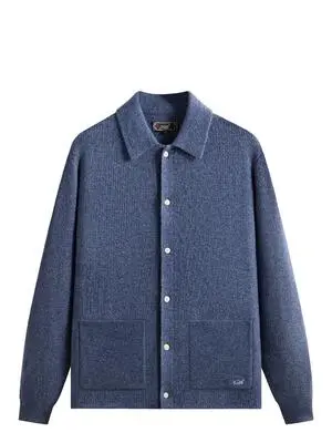 Kith Boucle Knit Hastings Cardigan - Blue