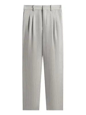 Kith Pinstripe Eli Pleated Trousers - Grey
