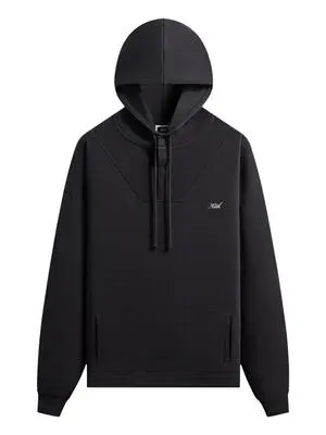 Kith Rib Neck Cropped Camden Hoodie - Black