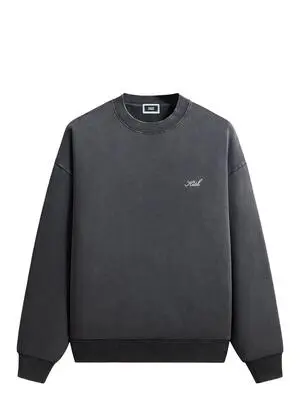 Kith Garment Dyed Nelson Crewneck - Black