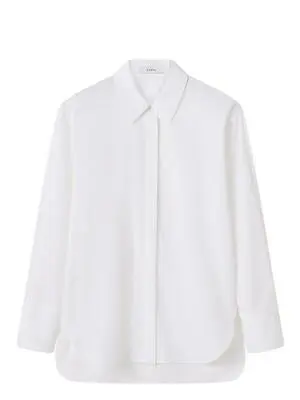 JOSEPH Nellie Long-sleeve Blouse - White