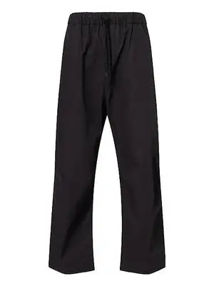Simone Rocha Cotton Trousers With Faux-pearl Embellishment - Black