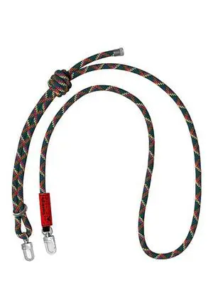 TOPOLOGIE Woven Strap With Carabiner Clasp - Deep Teal Helix