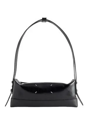 MAISON MARGIELA Leather Shoulder Bag - Black/black