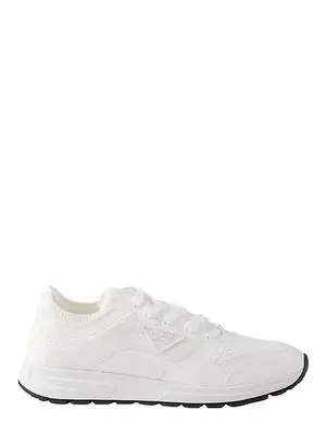 Prada Prax 2.0 Knit Fabric Trainers - White