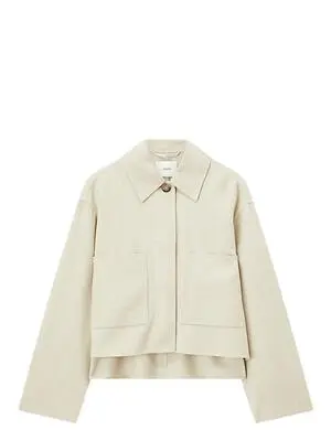 JOSEPH Kalaa Relaxed-fit Wool And Silk Jacket - Marble Melange