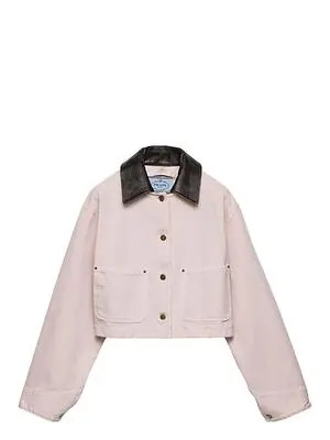 Prada Canvas Blouson Jacket - Pink