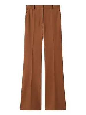 JOSEPH Tafira Gabardine Stretch-woven Trousers - Cinnamon