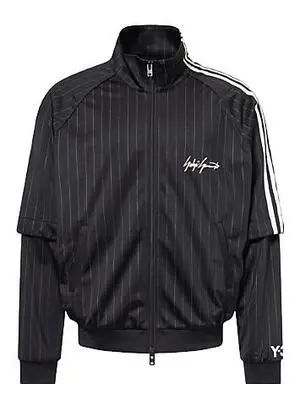 Y3 Logo-print Woven Track Jacket - Black