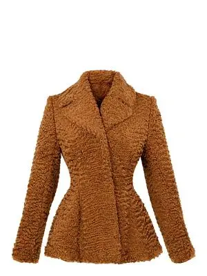 Lena Hoschek Orla Mohair Blend Jacket - Brown