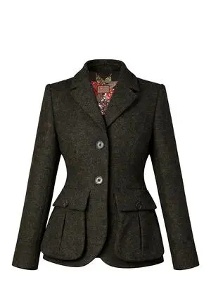 Lena Hoschek Virgin Wool Hunting Jacket Brown