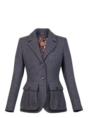 Lena Hoschek Virgin Wool Hunting Jacket Grey