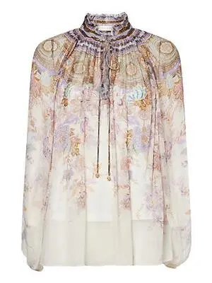 ZIMMERMANN Luna Printed Woven Blouse