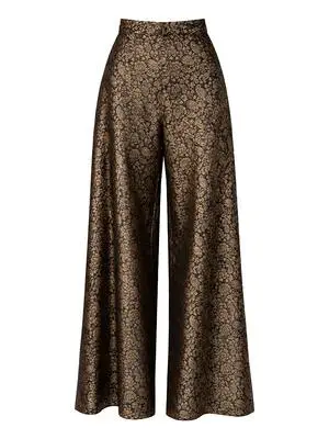Lena Hoschek Orient Wide Leg Pants Bronze
