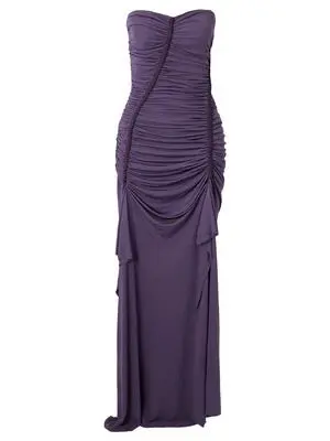 Christopher Esber Shibari Jersey Maxi Dress - Purple