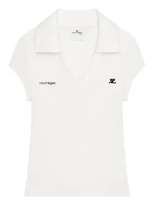 COURREGES Sports Polo White