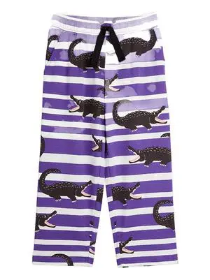 MINI RODINI Crocodile Print Pants - Purple