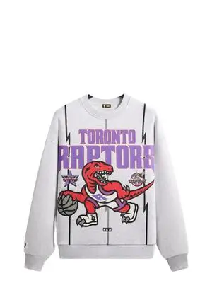 Kith Nba All-star Toronto Raptors Nelson Crewneck Sweatshirt - Light Heather Grey