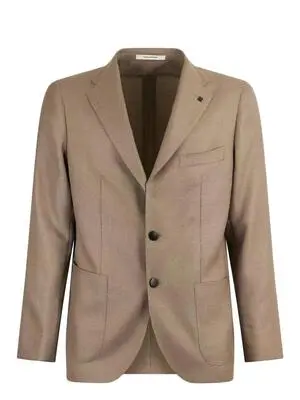 Tagliatore Buttoned Blazer - Brown