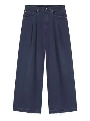 BOSS Relaxed-fit Wide-leg Jeans - Grey