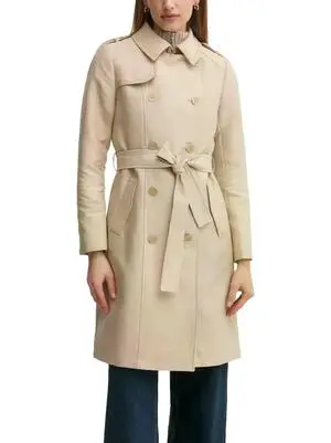 MORGAN Belted Double-breasted Coat - Neutrals