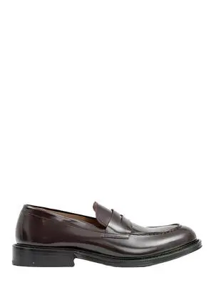 CALCE Penny Loafers - Brown