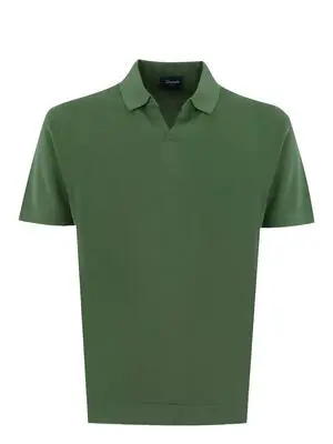 DRUMOHR Polo-collar T-shirt - Green