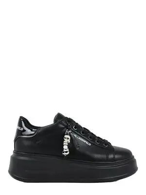 Karl Lagerfeld Anakapri Ikon Charm Platform Sneakers - Black