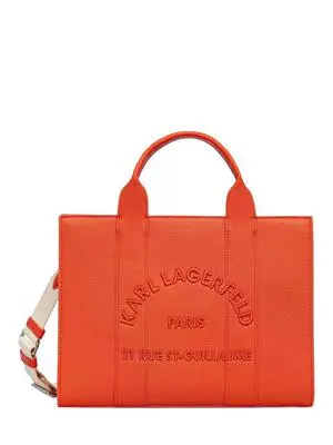 Karl Lagerfeld Embossed Tote Bag - Orange