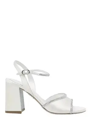 Rene Caovilla 50mm Margherita Sandals - White