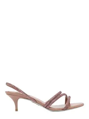 Rene Caovilla 50mm Embellished Slingback Sandals - Pink