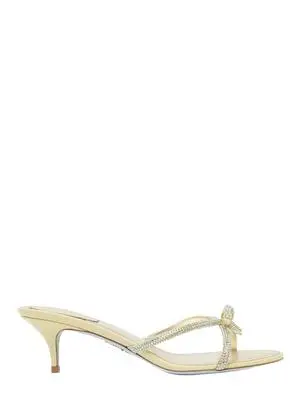 Rene Caovilla Lynette 50mm Embellished Sandals Yellow