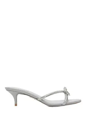Rene Caovilla 50mm Lynette Embellished Sandals Grey