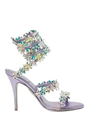 Rene Caovilla 80mm Eva Sandals - Purple