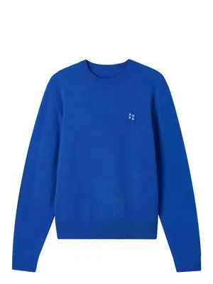 ADER ERROR Logo-patch Knit Crewneck - Blue