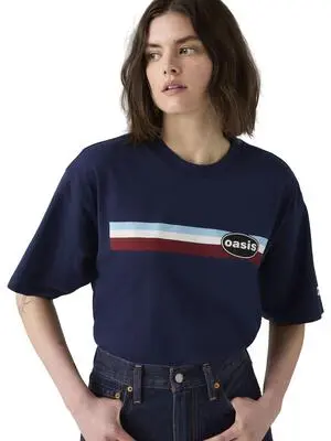 LEVI'S Oasis Band Tee T-shirt - Peacoat