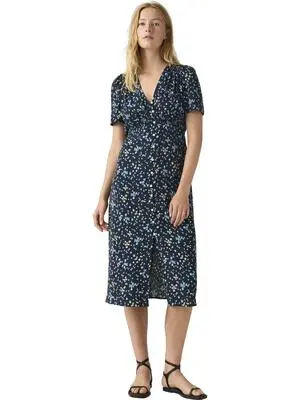 LEVI'S Paola Short-sleeve Midi Dress - Mavis Floral Blue